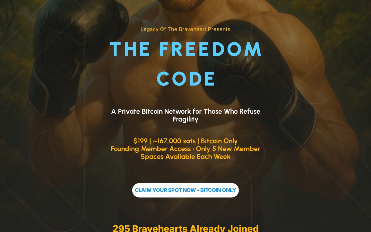 Legacy of the Braveheart - Codes for Sovereign People